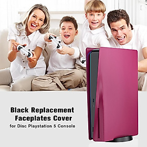 BSOON PS5 Accessories Faceplate, Hard Shockproof Playstation 5 Face Plate Shell Skin Case, ABS Anti-Scratch Dustproof PS5 Gaming Console Cover Replacement Accessories for PS5 Disc Edition