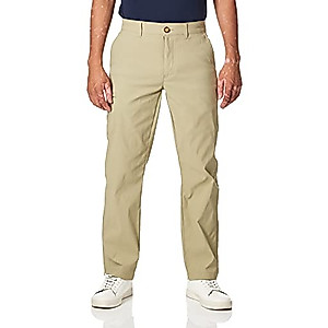 UNIONBAY mens Rainier Lightweight Comfort Travel Tech Chino Hiking Pants, Khaki, 40W x 32L US