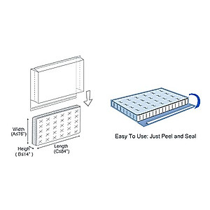 ComfortHome 4 Mil Extra Thick Sealable Mattress Bag with Adhesive Strip for Moving and Storage, Heavy Duty, Fits King and Cal King, 1-Pack