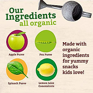 Peter Rabbit Organics, Pea, Spinach and Apple Puree, 4.4-Ounce Pouches (Pack of 10)