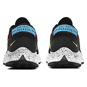 Nike Men's Pegasus Trail 2 Shoe, Black/Dark Sulfur-off Noir-chile Red, 9