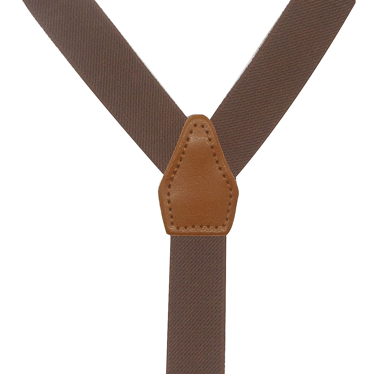 Doloise Suspenders & Bowtie Set-Men's and Women's Elastic X Band Suspenders + Bowtie For Wedding,Formal Events (coffe)