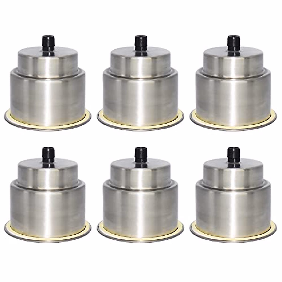 Yuanhe Stainless Steel Cup Drink Holder Insert with Drain for Marine Boat RV Camper, 6PCS