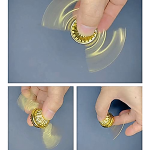 Fidget Hand Spinner Toys for Kids Adults,Gold Fidget Spinner Solid Metal Sphere Fidget for Fans of The Medieval Magical World,Hand Finger Spinning Toy Stress Relief for Kids and Adults (Gold)