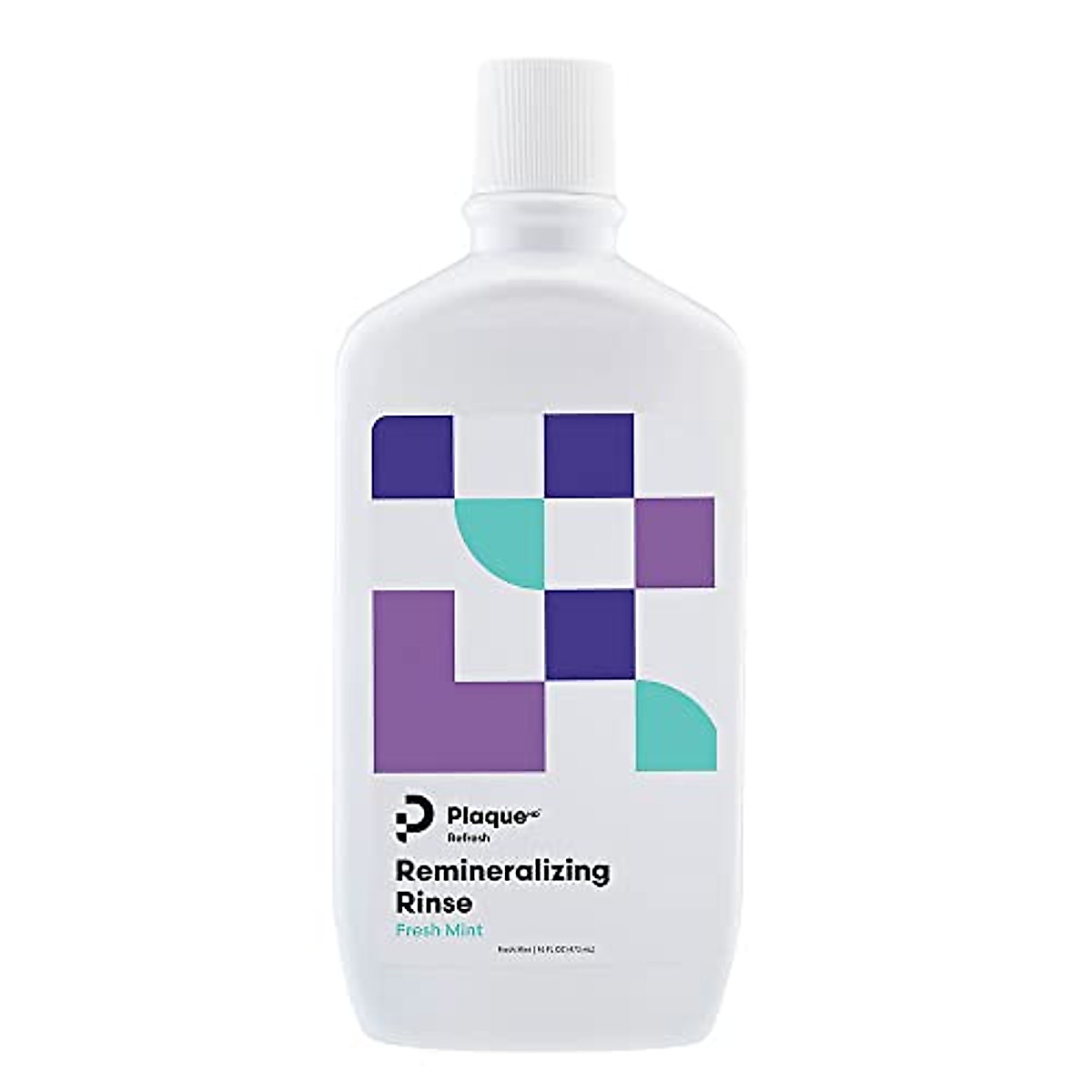 Plaque HD Mouth Rinse Whitening & Remineralizing Fresh Mint | 16 FL OZ (473 ML) | Made in The USA | Provides a Healthy Alkaline PH Level in The Mouth, Gentle Whitening Formula, Fresh Breath