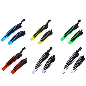 Opla3ofx 1 Pair Stylish Road Mountain Bicycle Mudguards, Mountain Bike Mud Tiles, Lightweight Front Rear Mud Guards Bicycle Mudguards Set for Tire Mountain Bike Black Dark Blue