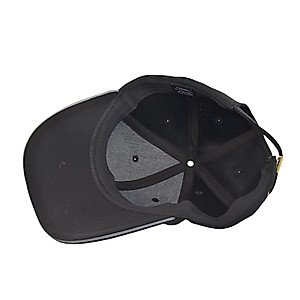 TSSGBL M,L,XL,XXL Men's Plain Baseball Cap Big Head Hat Large Adjustable Blank Trucker Work Ball Caps-Black