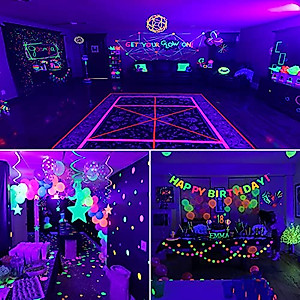 Wiyifada LED Black Light Bulbs 2 Pack, Dimmable A19 10W Blacklight bulb Replace Up to 100W, 110V E26 Base Black Light UVA Level 385-400nm, Glow in the Dark for Body Paint, Blacklights Party, Halloween