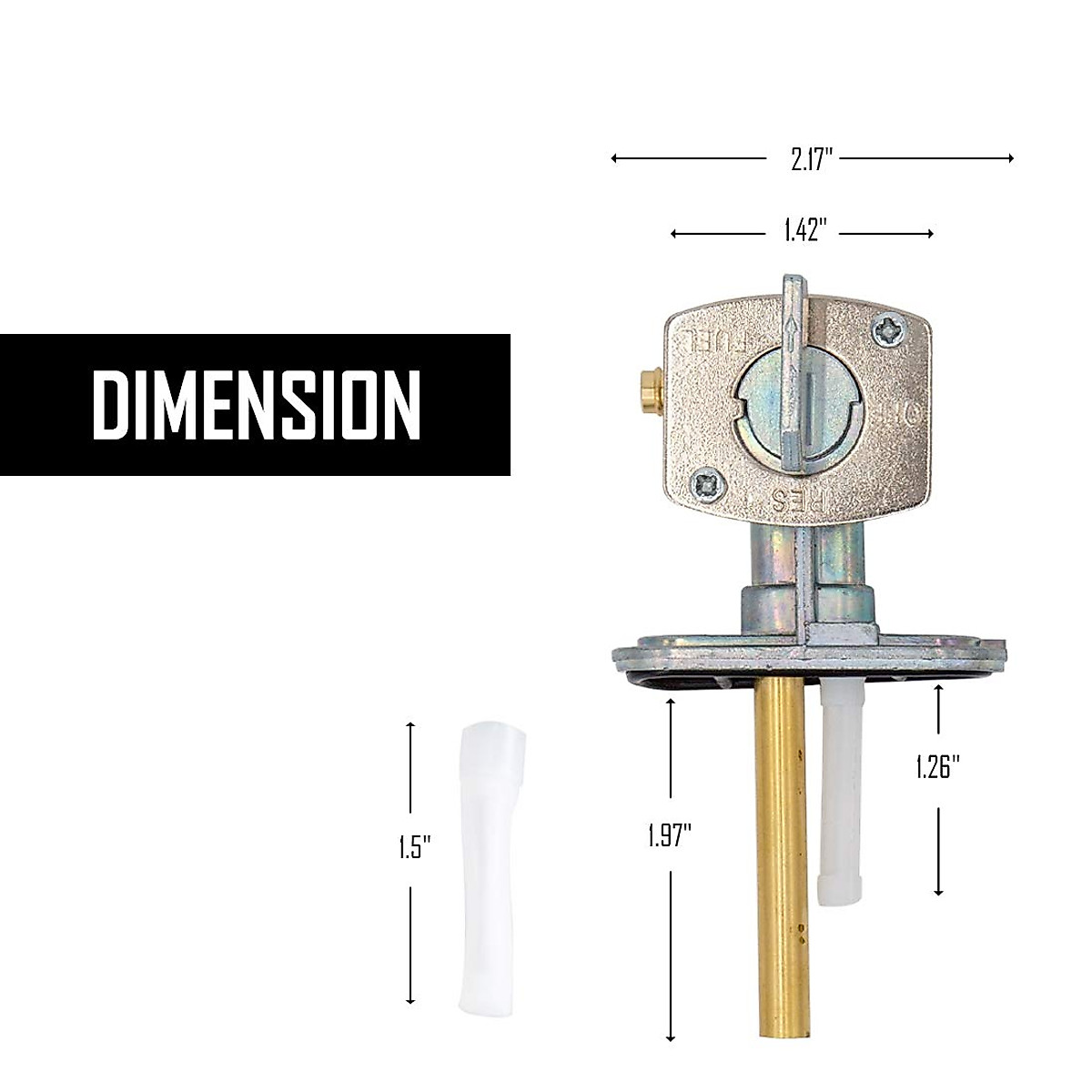 UTSAUTO Fuel Tank Petcock Valve for Yamaha YFS200 YFM250 YFM350 YFM400 YFM600 YFZ350 YFZ450 Suzuki DRZ400 FZR600 LT80 LTZ250 LTZ400 Raptor 660 Wolverine Banshee 350 Grizzly Blaster