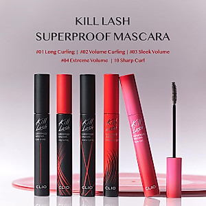 CLIO Kill Lash Superproof Mascara (04 EXTREME VOLUME BLACK)