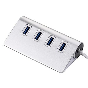 SHYPT One Drag Four Splitter Portable USB Splitter ，USB 3.0 4-Port Multi Hub Splitter Aluminum Adapter