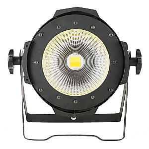 TCFUNDY 100W COB Par Lights LED Blinder Stage Audience Light Spotlight DMX DJ Light Strobe Lighting, Warm White & Cool White for Wedding Party Stage Effect, 4 Pack