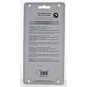 TRIPAR 10-14 Inch Brass Plate Wire Wall Plate Hanger