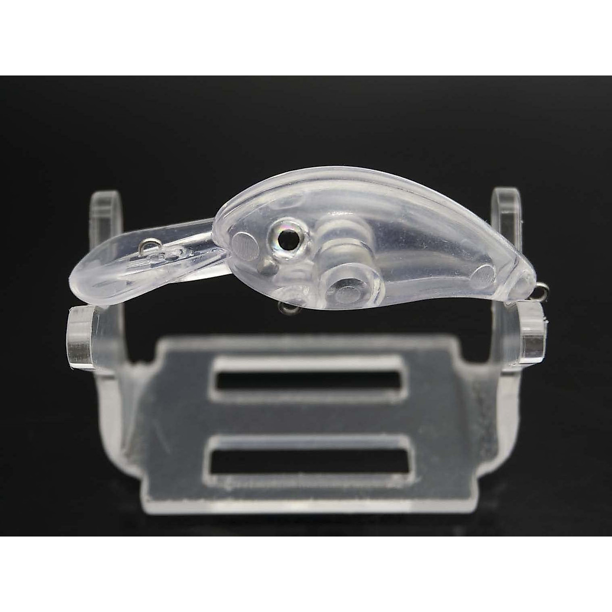 10PCS Unpainted Lure Blanks 4.89g 6.2cm with Free 5mm Eye Crankbait Simulation Blank Body Clear Hard Baits Trout Salmon Minnow Lure Popper Lures Topwater Freshwater 8420