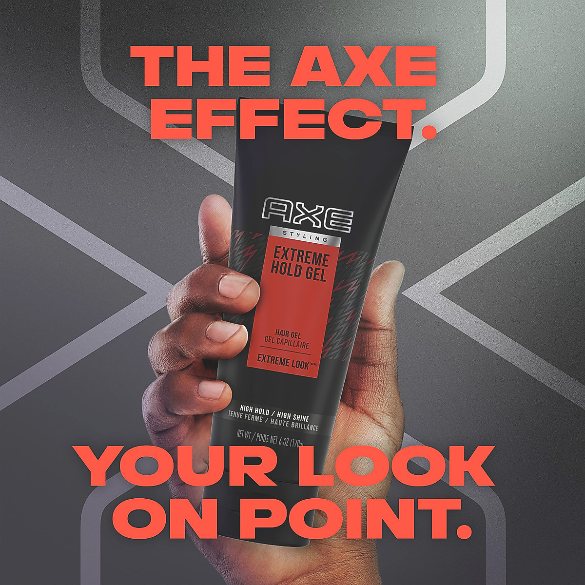 AXE Hair Styling gel Spiked Up Look 1 Count Extreme Hold Gel For Easy to Style Hair 6 oz
