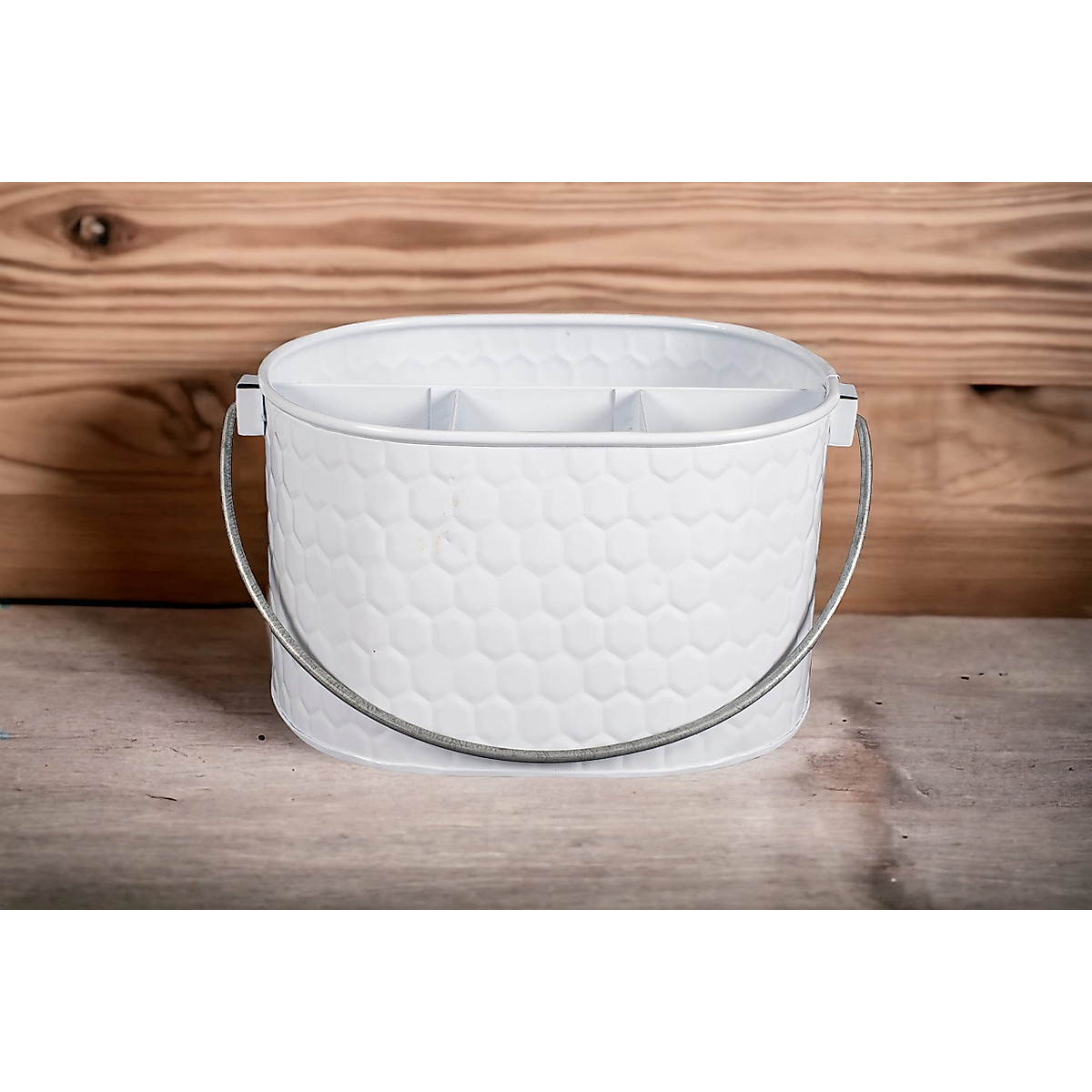 CLEENTABLE utensil caddy for parties, utensil caddy for countertop, kitchen utensil caddy, plate and utensil caddy - picnic utensil caddy, kitchen utensil caddy for countertop - 10 Inches (Grey)