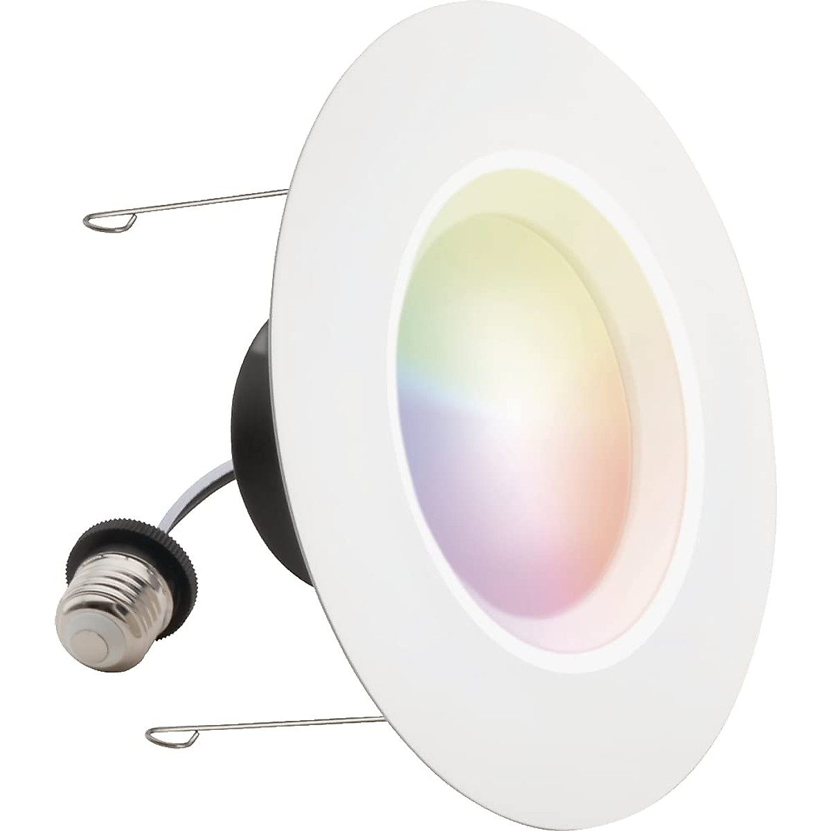 Juno RB56SC RGBW MW CP4 M2 RetroBasics Retrofit Smart LED Downlight, Switchable 2700K - 5000K, RGBW Color Changing, Matte White, 5 to 6 Inch, 4 Pack