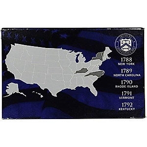 2001 S U.S. Mint Proof State Quarter Set - 5 Coins - OGP Original Government Packaging Superb Gem Uncirculated