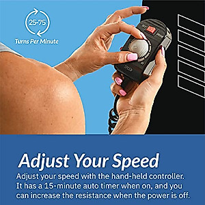 Exerpeutic 2000M Motorized Electric Legs and Arms Pedal Exerciser - Mini Exercise Bike for Work from Home Fitness - Black