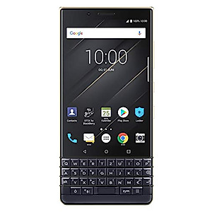 BlackBerry KEY2 LE (Lite) Dual-SIM (64GB, BBE100-4, QWERTZ Keypad) (GSM Only, No CDMA) Factory Unlocked 4G Smartphone - International Version (Champagne/Gold)