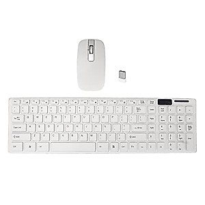 Wireless Keyboard Mouse Combo, Quick Response 1600dpi Gaming Keyboard for Home