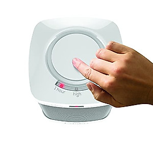 Lasko CD08200 Small Portable Ceramic Space Heater for Bathroom and Indoor Home Use, White, 6.25 x 6.25 x 7.65 inches