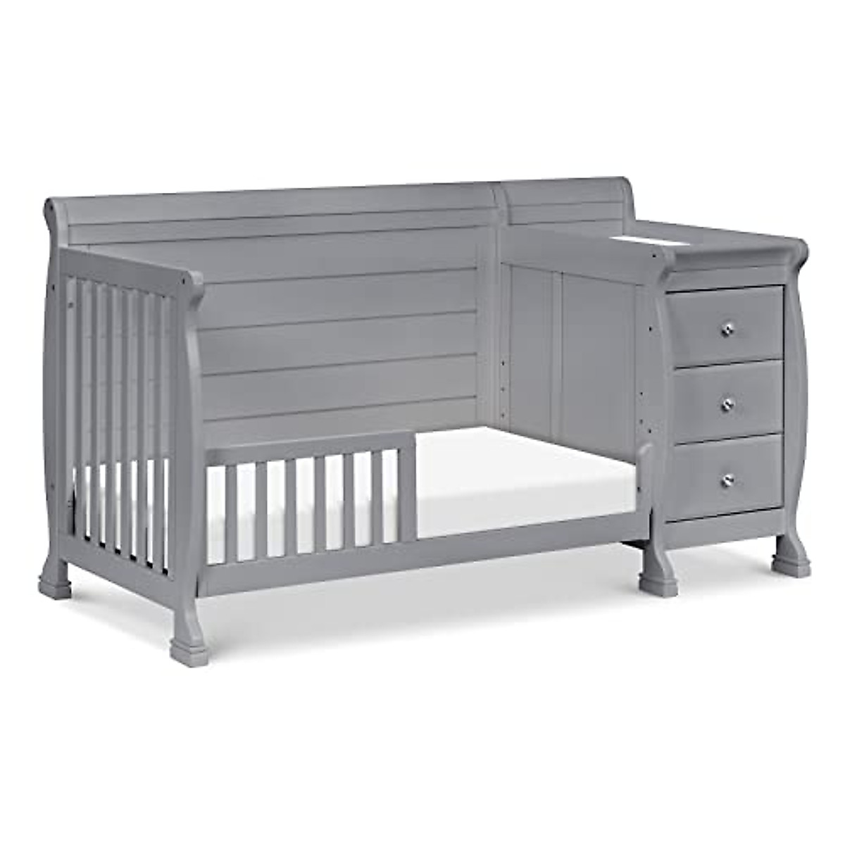 DaVinci Kalani 4-in-1 Convertibe Crib and Changer Combo in Gray