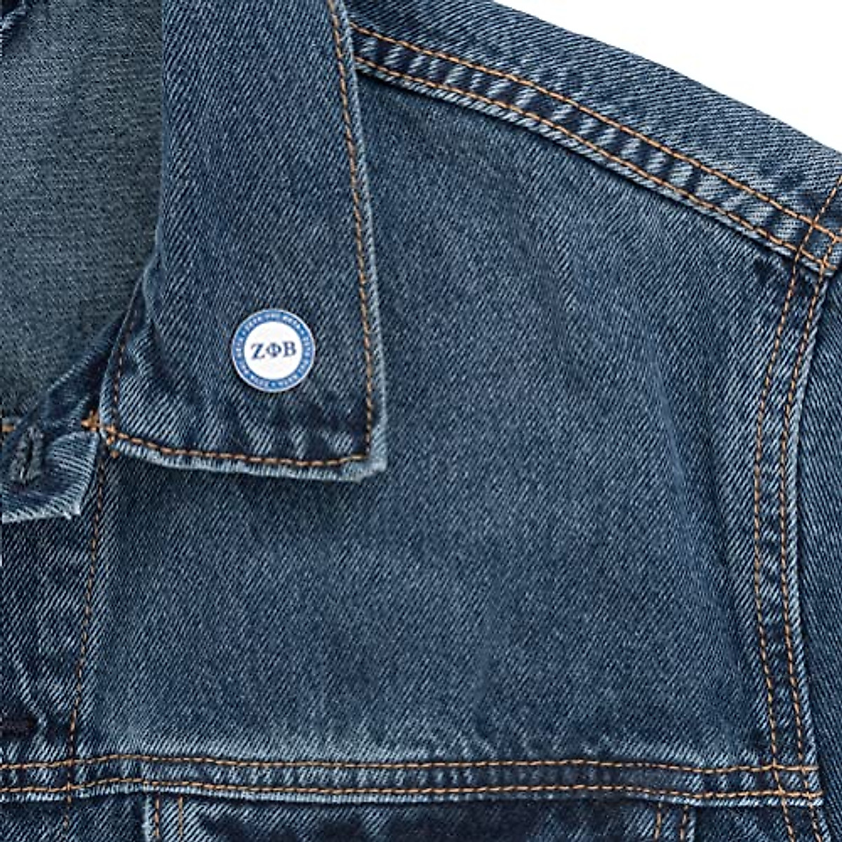 Zeta Phi Beta Lapel Pin Enamel Sorority Greek Letter Formal Wear Blazer Jacket (Lapel Pin - Design F)