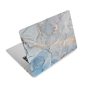 ArtSo Laptop Skin Sticker Decal, 12" 13" 13.3" 14" 15" 15.4" 15.6 inch Laptop Universal Netbook PC Notebook Vinyl Reusable Skin Sticker Cover Art Case Protector Personalized,Blue Grey Marble