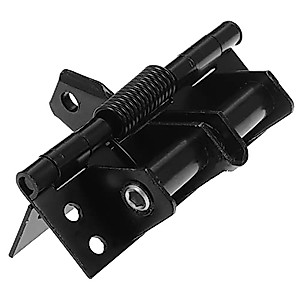 OSALADI 90 Automatic Closing Hinge Heavy Duty Door Closer Heavy Duty Hinges Exterior Door Hinges Spring Hinge Folding Leg Hinge Springs Manganese Steel Black Small Hinges Spring Door Hinge