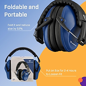 Vanderfields Kids Ear Protection, Noise Canceling Headphones Kids, Age 3-16, 26dB Noise Reduction, Ear Muffs for Kids, Kids Noise Cancelling Headphones, Earmuffs for Autism, Boys, Girls, Toddlers