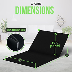 JJ CARE Couch Cushion Support [17" x 48"] - Heavy-Duty 4 Folds Couch Supports for Sagging Cushions, Nonslip Sofa Support Board, Couch Saver for Saggy Couches, Couch Support Board for Seat & Chair