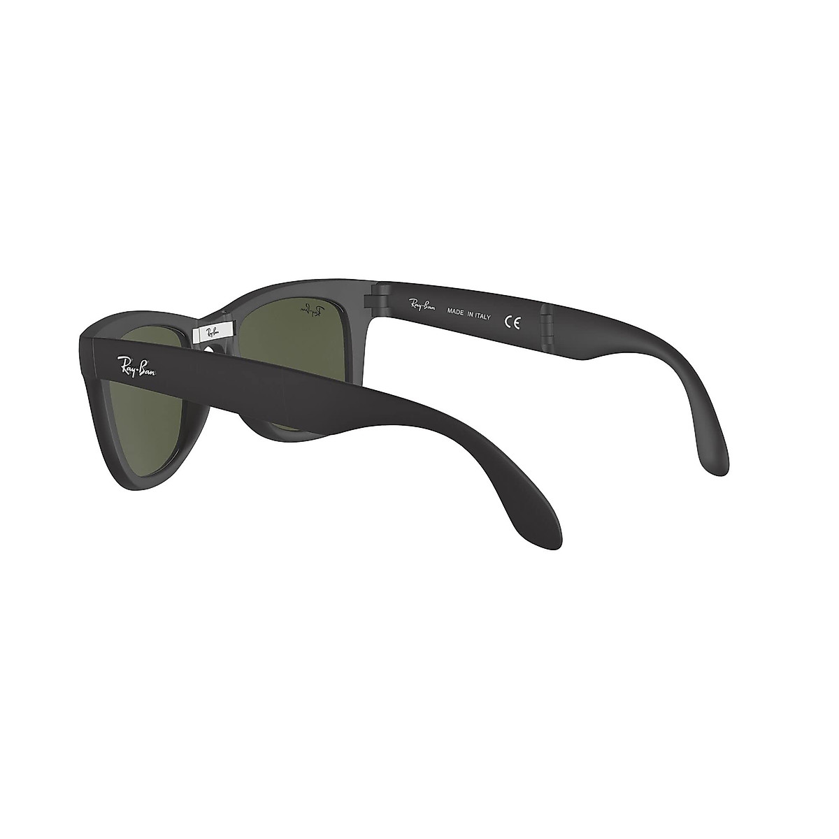 Ray-Ban Men's Folding Wayfarer Sunglasses, Matte Black, 54 mm