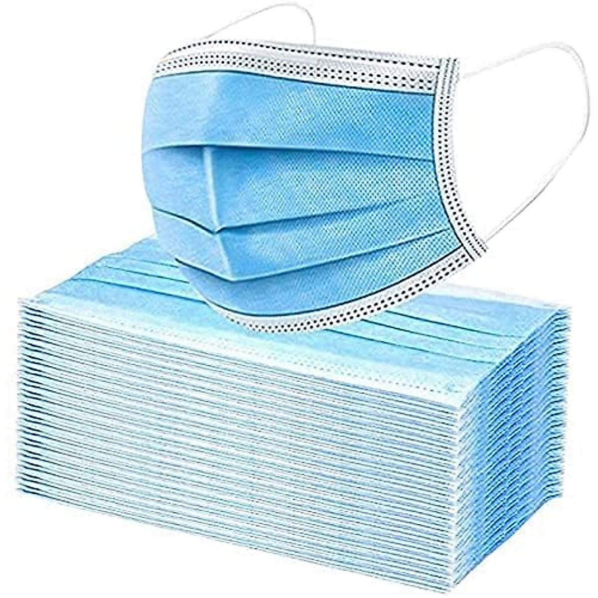 PURE GEM Premium Pack of 100 Children's Size Single Use Disposable Kids Face Mask, Boys and Girls, Soft on Skin, Bulk Pack 3-Ply Masks | Facial Cover with Elastic Earloops For Childcare, School