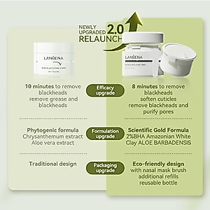 Blackhead Mask, Nose Plants Pores Strips Blackhead Remover Mask Peel off Mask Facial Pore Cleanser Purifying Face Mask Nose Strips (1.06 Ounce) - White