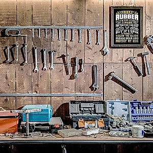 Lay Rubber & Dear God Protect My Ride- Funny Garage Wall Decor Print, For Home Decor, Office Decor, Man Cave Decor, Bar Decor & Garage Decor. Great For Motorcycles & Gearheads.Unframed - 8 x10"