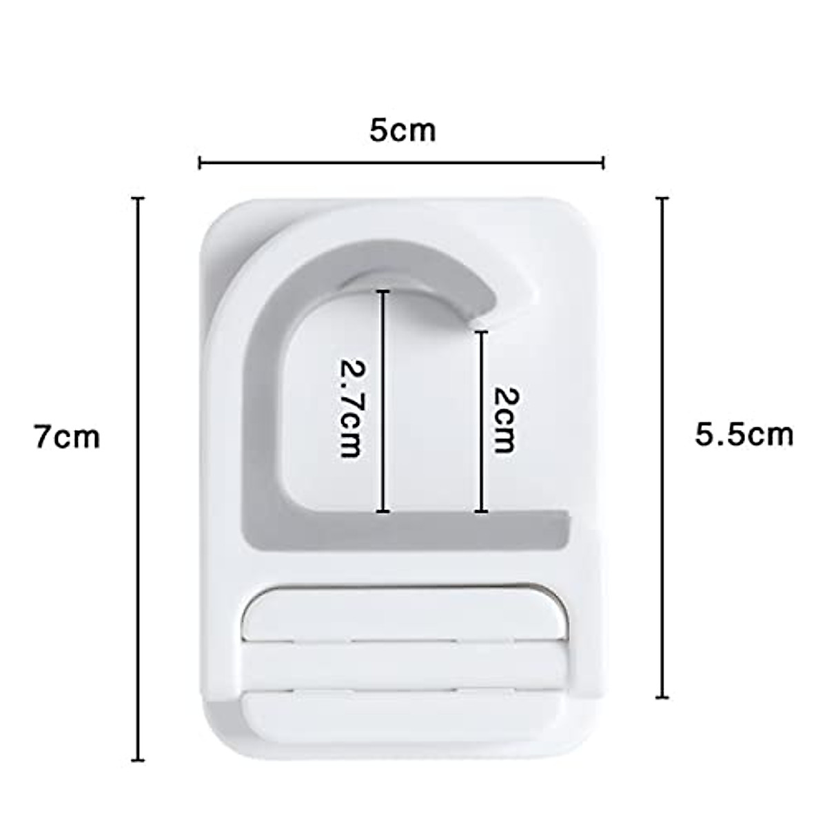 JISADER Wall Hanging Broom Holder Durable Hole Free Storage Rack Space Saving Mop Organizers for Laundry Room Office Bedroom Household Restroom