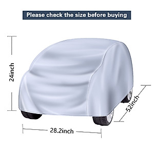 ZHYAWZA Kids Ride-On Toy Car Cover, Outdoor Waterproof Protection for Electric Battery-Powered Children's Wheeled Toy Car-General Type ， Against Wind, Rain,Snow and Dust, 52" L x 28.2" W x 24" H