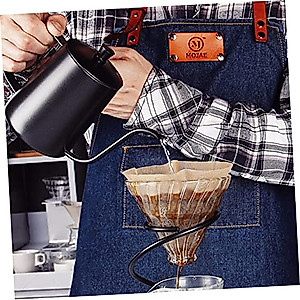 COLLBATH 1pc Hand Pour Coffee Pot Gooseneck Kettle Stovetop Coffee Espresso Maker Gooseneck Water Kettle Coffee Pouring Kettle Goose Neck Teapot Drip Filter Tea Kettle Brew Black