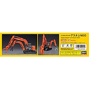 Hasegawa HSW04 1:35 Scale Hitachi Double Arm Construction Machine Astaco Neo Plastic Model