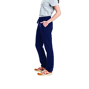Hanes Women's French Terry Pant, Navy, Large
