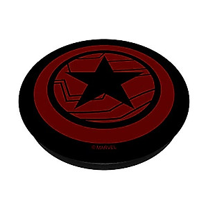 Marvel The Falcon And The Winter Soldier Bucky Red Logo PopSockets PopGrip: Swappable Grip for Phones & Tablets