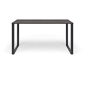 HON Basyx Commercial-Grade Executive Desk, 55", Gray