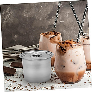 LALADEFIEE Ice Cream Container Food Storage Box Lids Freezer Storage for Ice Cream Desserts 10cm Capacity