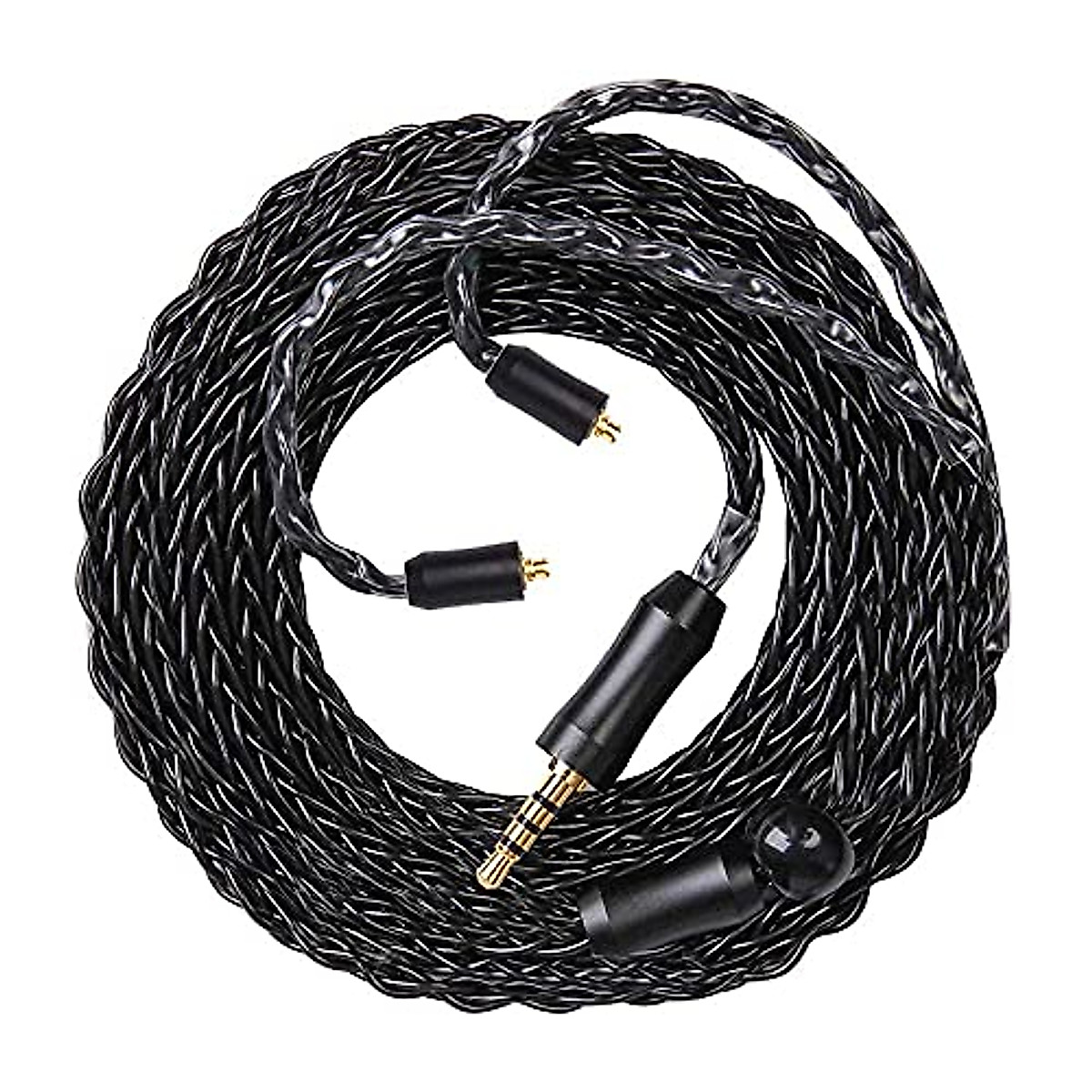 Audio Cable 16 Core Upgrade Silver Plated, FEDAI Balanced Replacement Cable, MMCX Detachable Earphone Cable Replacement Earphone Wire for Shure 846 535 215 315 425 MAGAOSI K5 LZA4 A5(mmcx, 2.5 mm)