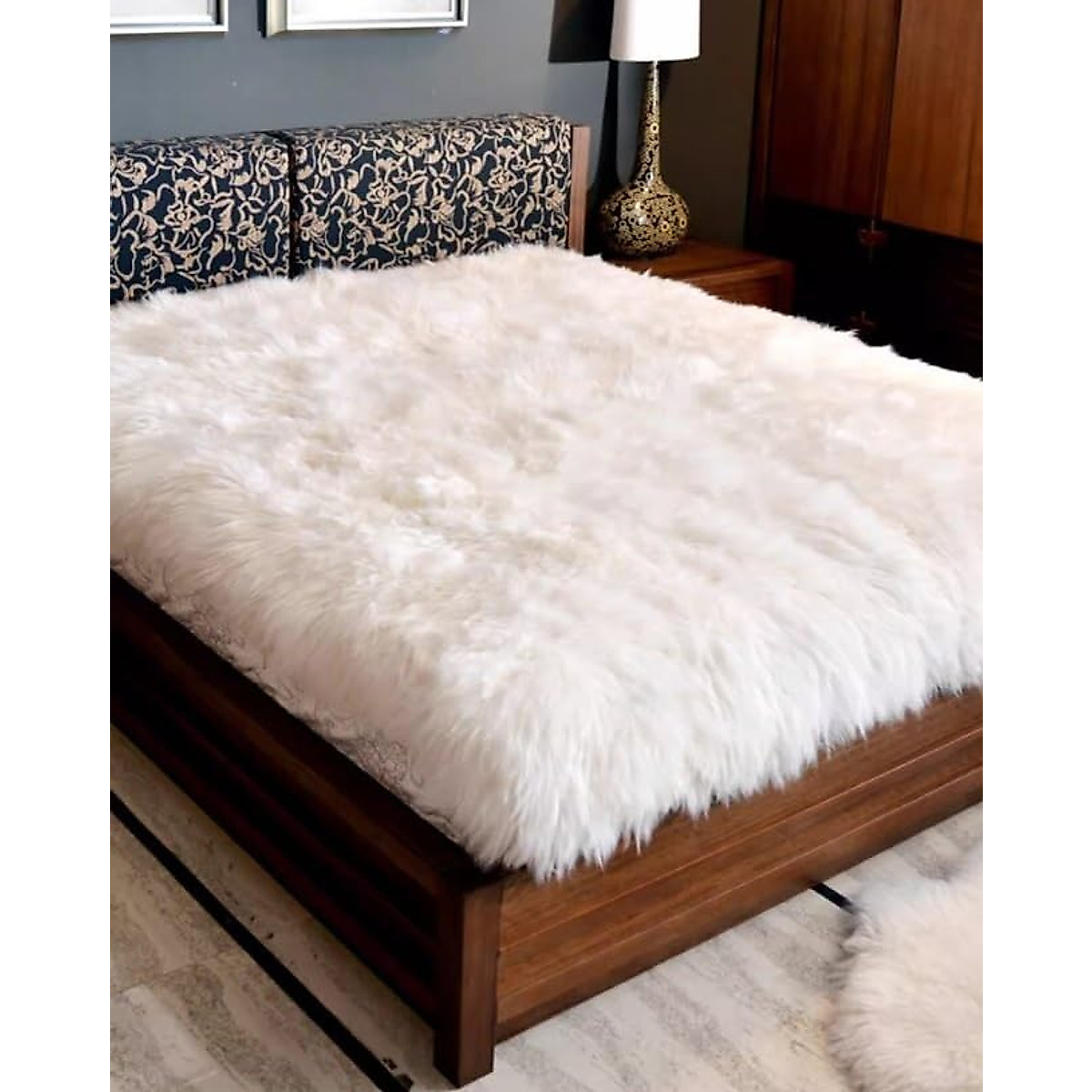 Sheepskin Wool Mattress Topper Sheepskin Mattress Pad Wool Mattress Pad Sheepskin Mattress Protector Wool Mattress Protector Sheepskin Mattress Cover Wool Mattress Cover Sheepskin Wool Bed Topper(203X