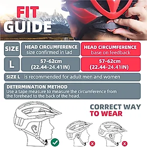 Shinmax Bike Helmet, CPSC/CPC Certificated Bicycle Helmet with Detachable Magnetic Goggles&Led Back Light&Portable Backpack Cycling Helmet Adjustable Mountain Bike Helmet for Adult Men Women SM-T69