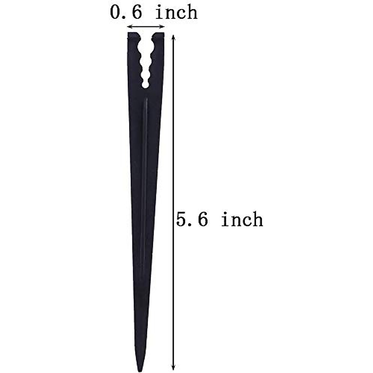 IYSHOUGONG 200 Pcs Plastic Irrigation Support Stakes Irrigation Drip Support Stakes for 1/4" Tubing and Emitters/Drip Irrigation Kits/Garden Tools