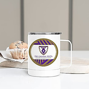 greeklife.store Phi Gamma Delta Stainless Steel Travel Mug 13 OZ (Phi Gamma Delta 8)