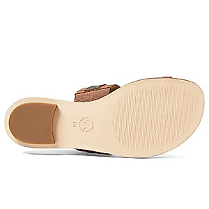 Michael Kors Rory Flat Thong Luggage 9.5 M